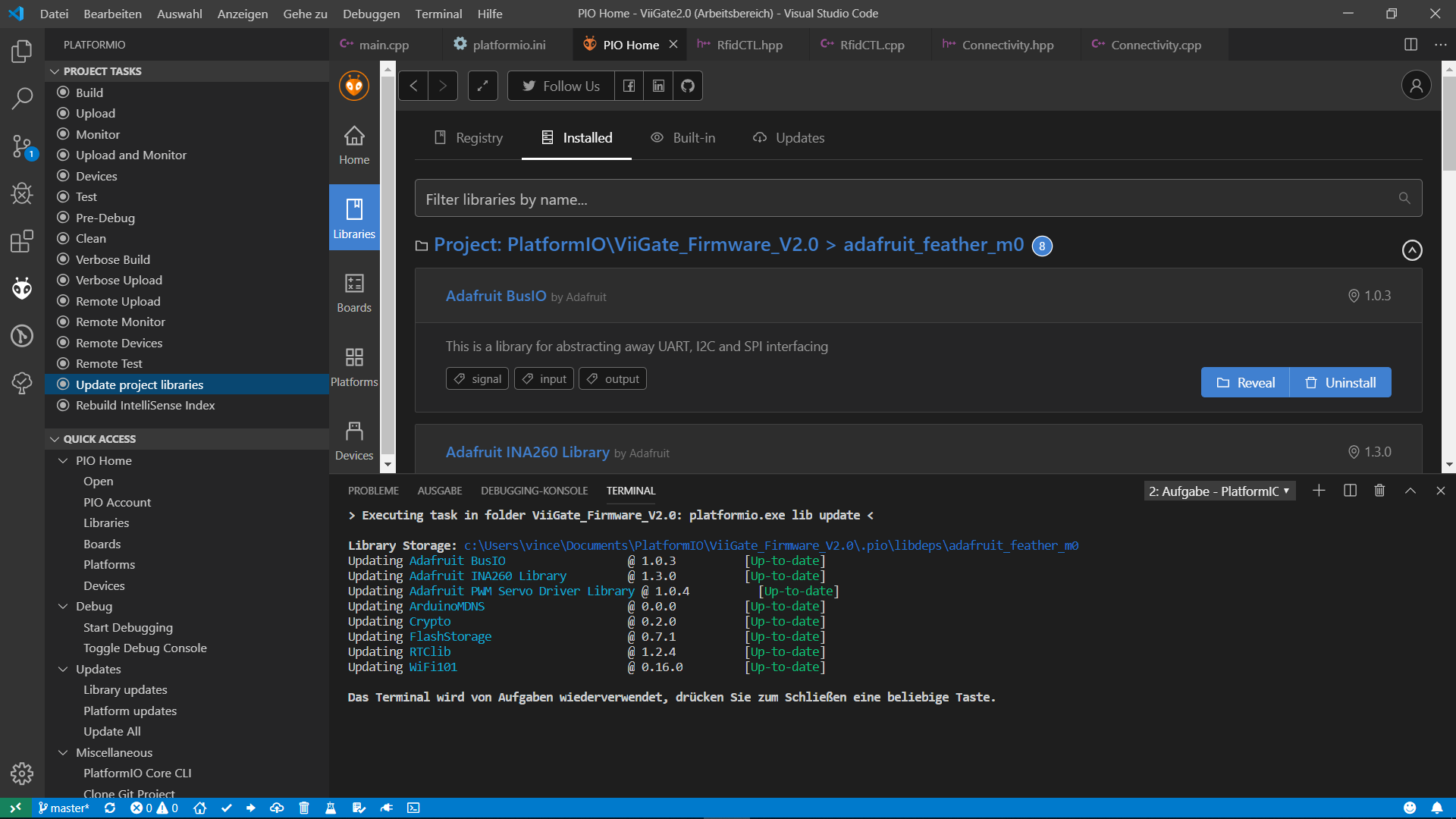 Platformio links older commits due to version number · Issue #4 ...