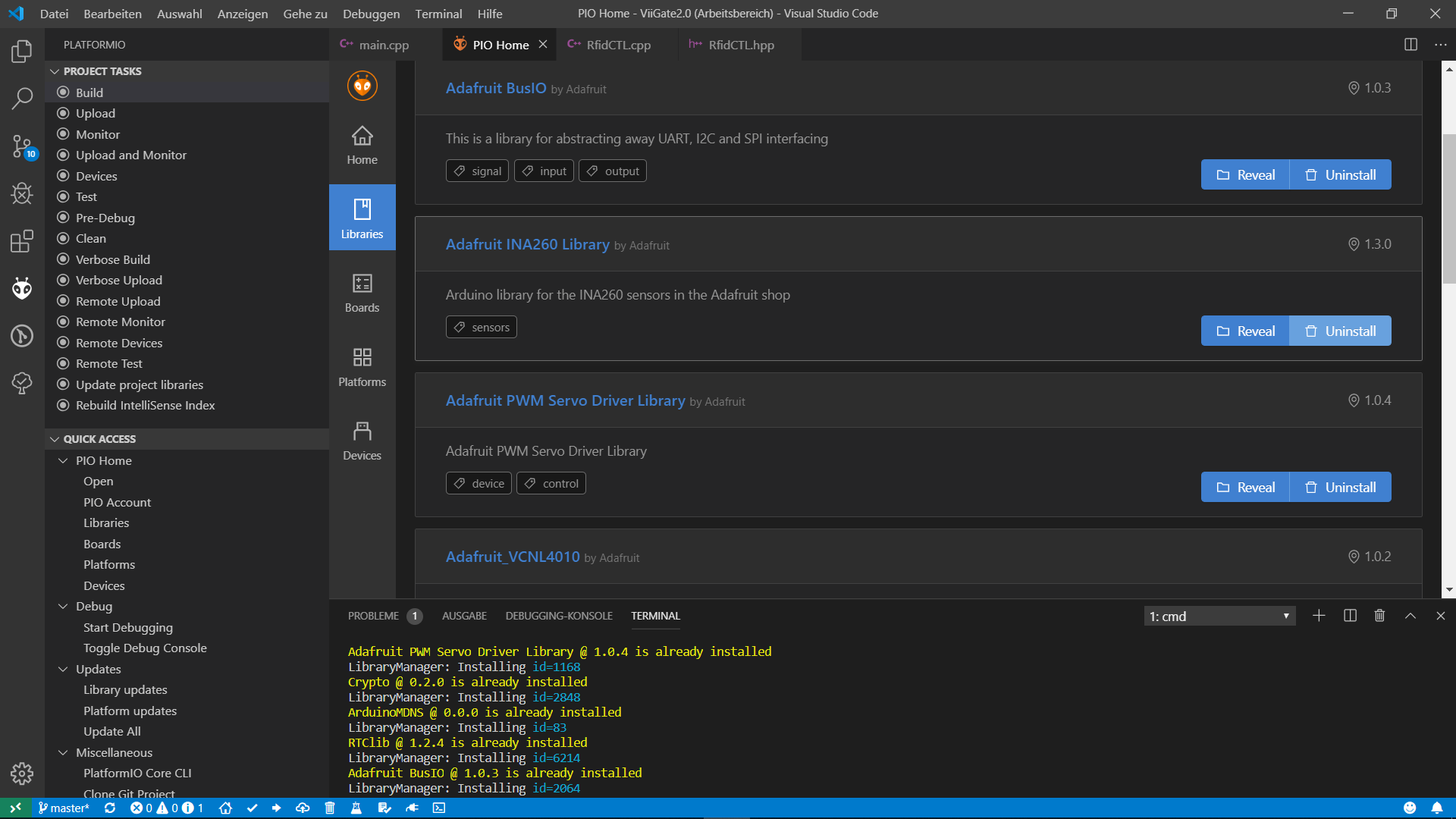 Platformio links older commits due to version number · Issue #4 ...