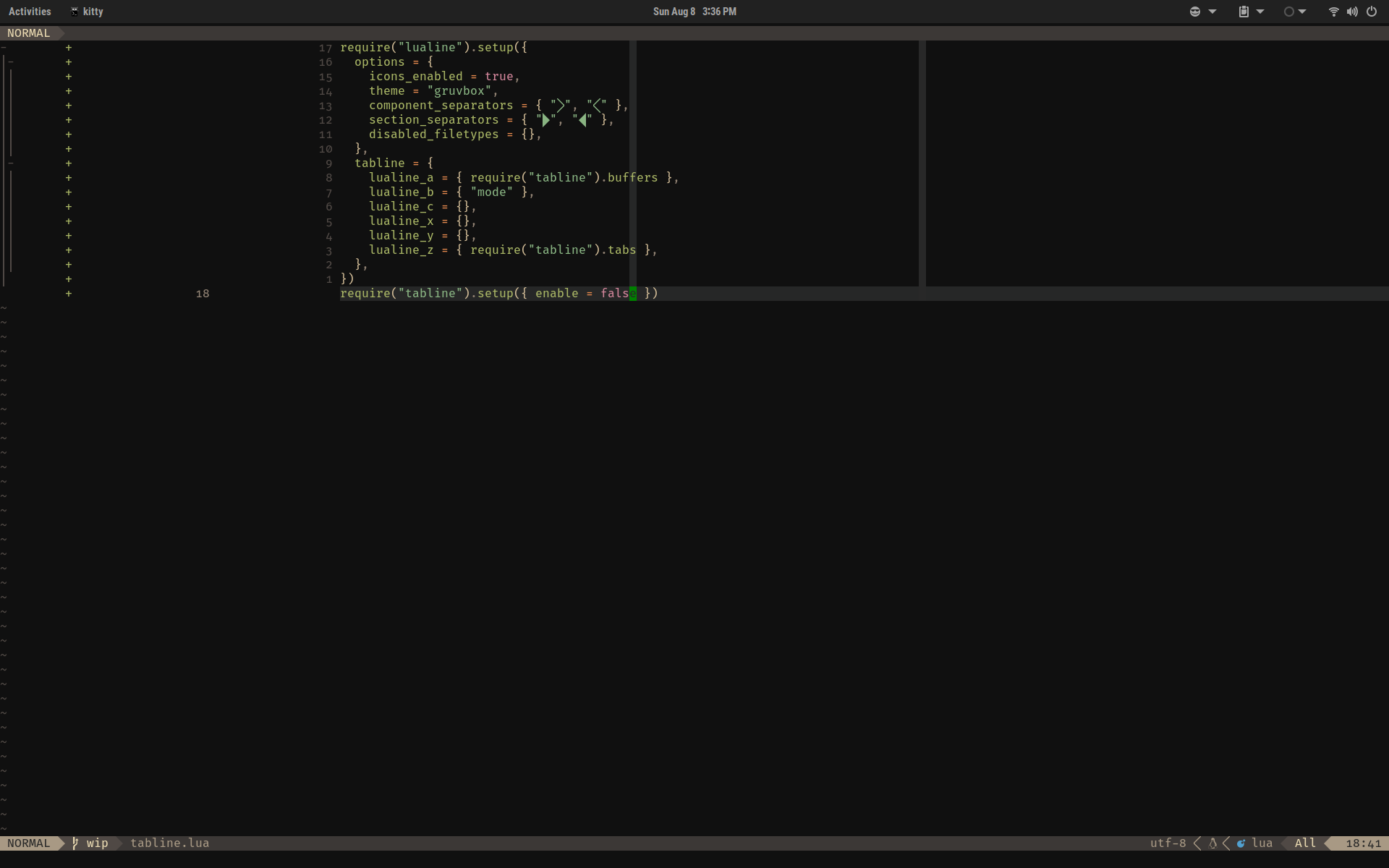lualine tabline support doesn't work · Issue #3 · kdheepak/tabline.nvim ...