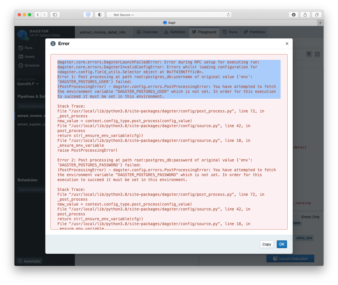 Problem with environment variable resolution in configs when using Dagit with remote gRPC server ...