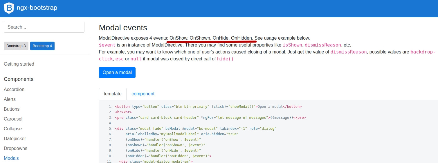 docs(modal): update description for Modal events demo · Issue #4047 · valor-software/ngx ...