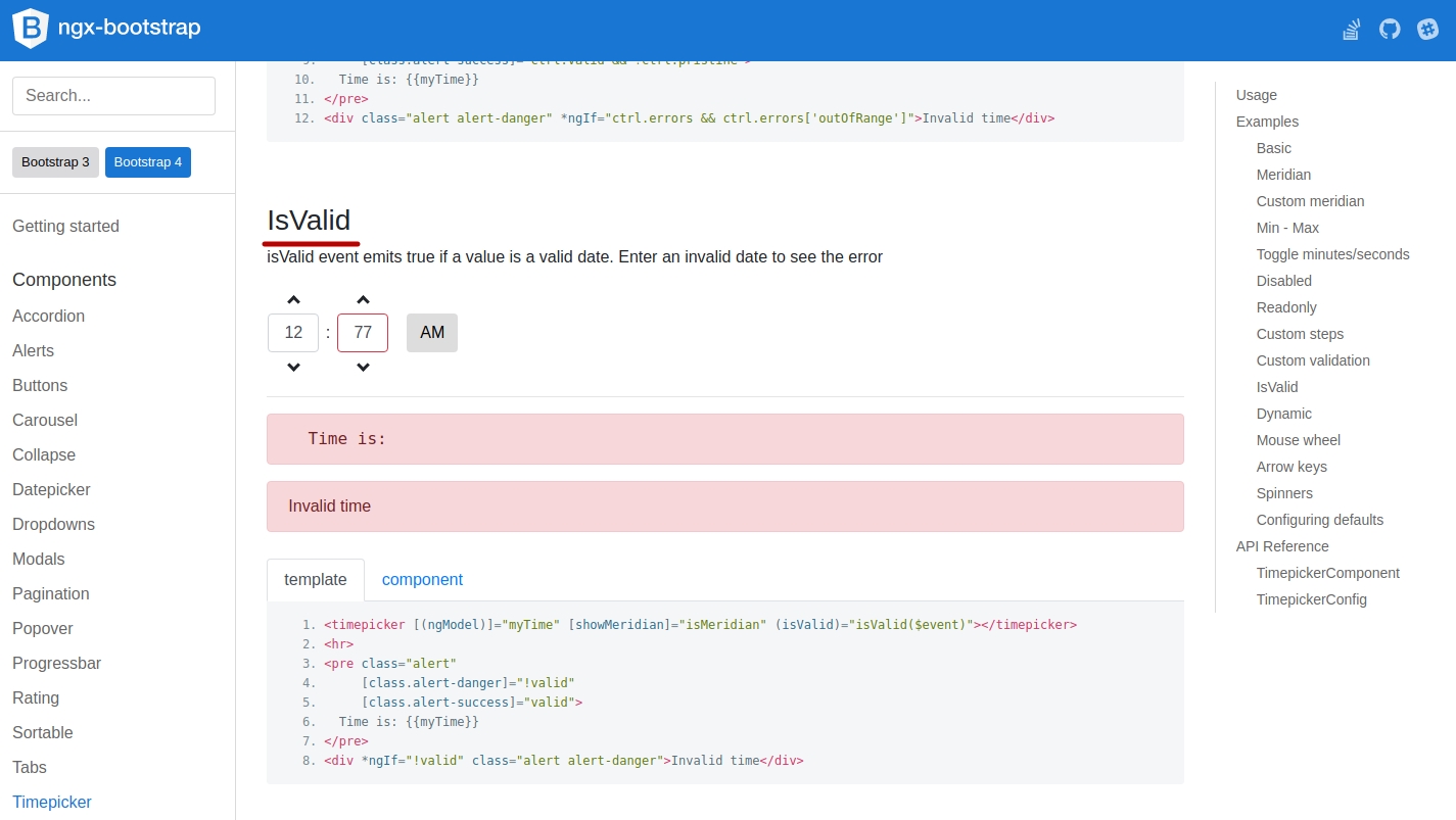 Docs Timepicker Update Titles And Descriptions For Demos · Issue 4140 · Valor Software Ngx