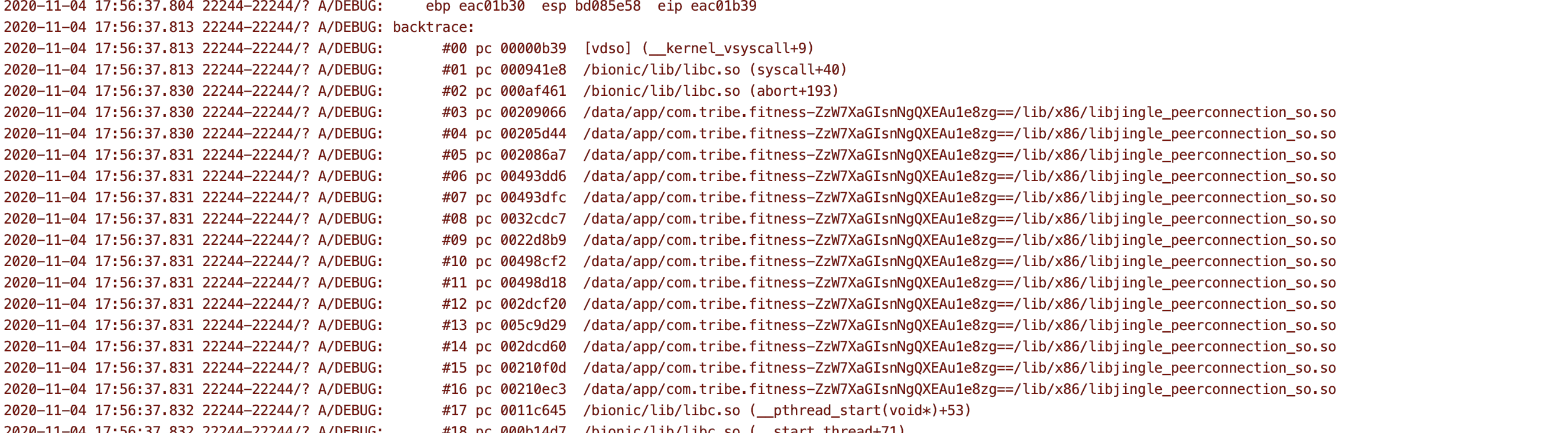 Android Sdk Is Crashing And Fatal Error In Gensdkandroidgenerated
