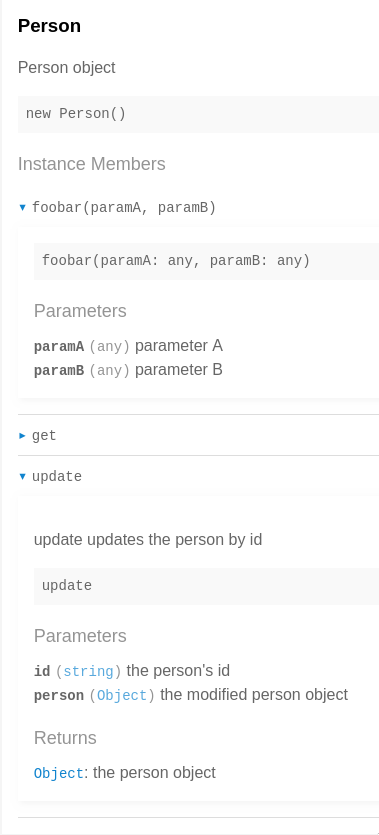 Document Parameters Of Generated Function · Issue 988 · Documentationjs Documentation · Github