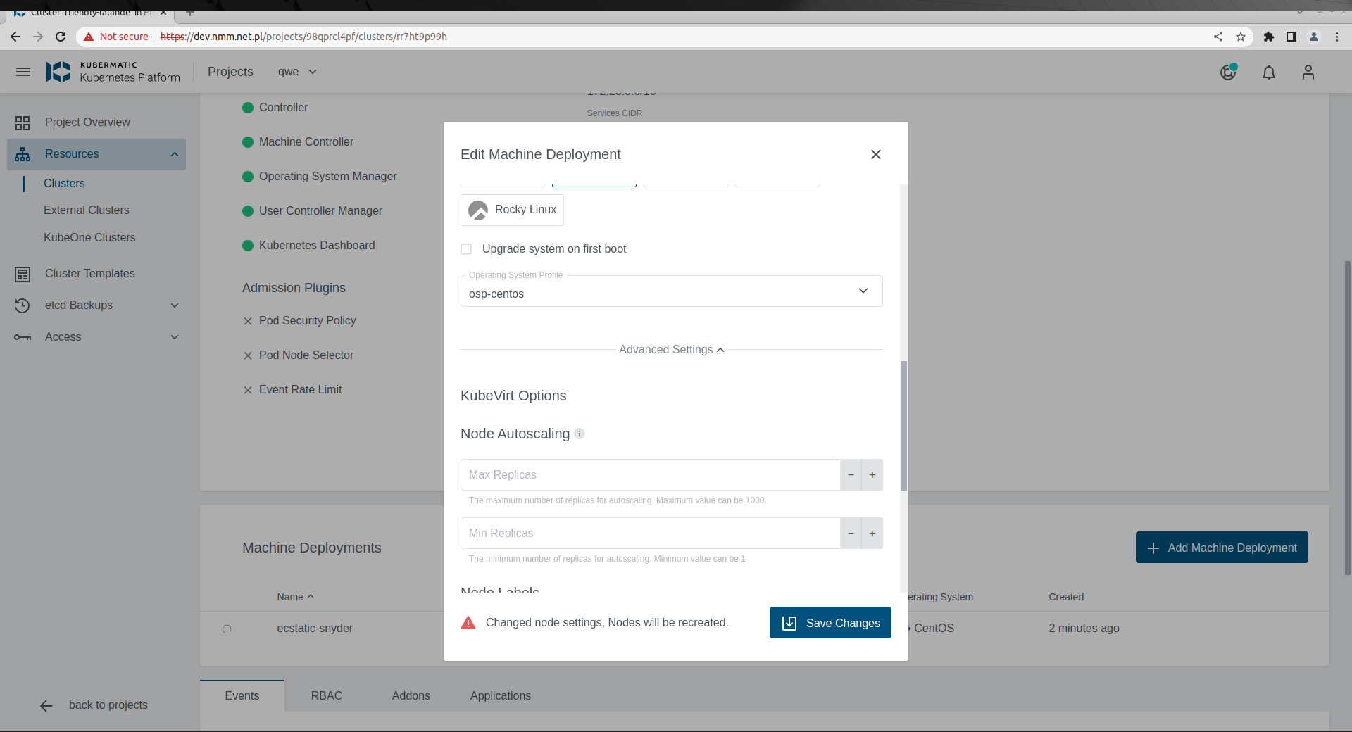 Unable to edit topology spread constraints for KubeVirt VMs · Issue #5848 · kubermatic/dashboard ...
