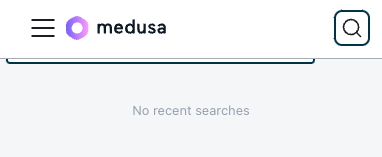 Docs: Navbar on small devices covers Algolia's search modal · Issue #1418 · medusajs/medusa · GitHub