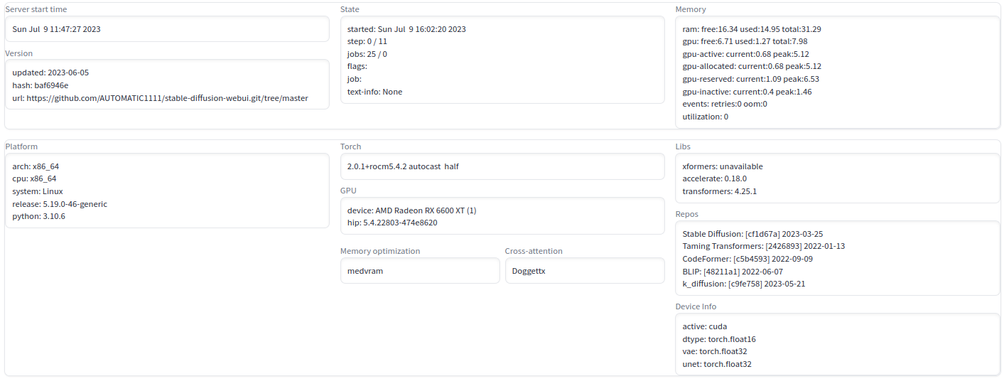 Amd videocard optimization · AUTOMATIC1111 stable-diffusion-webui · Discussion #9512 · GitHub