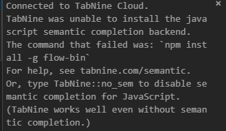 Tabnine semantic completion server installation fail · Issue #109 · codota/TabNine · GitHub