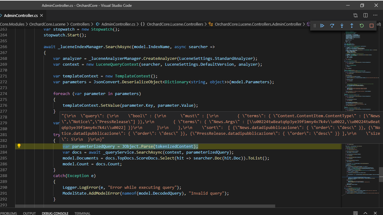Lucene Query - tring to pass to "terms" dynamic values · Issue #4894 ...