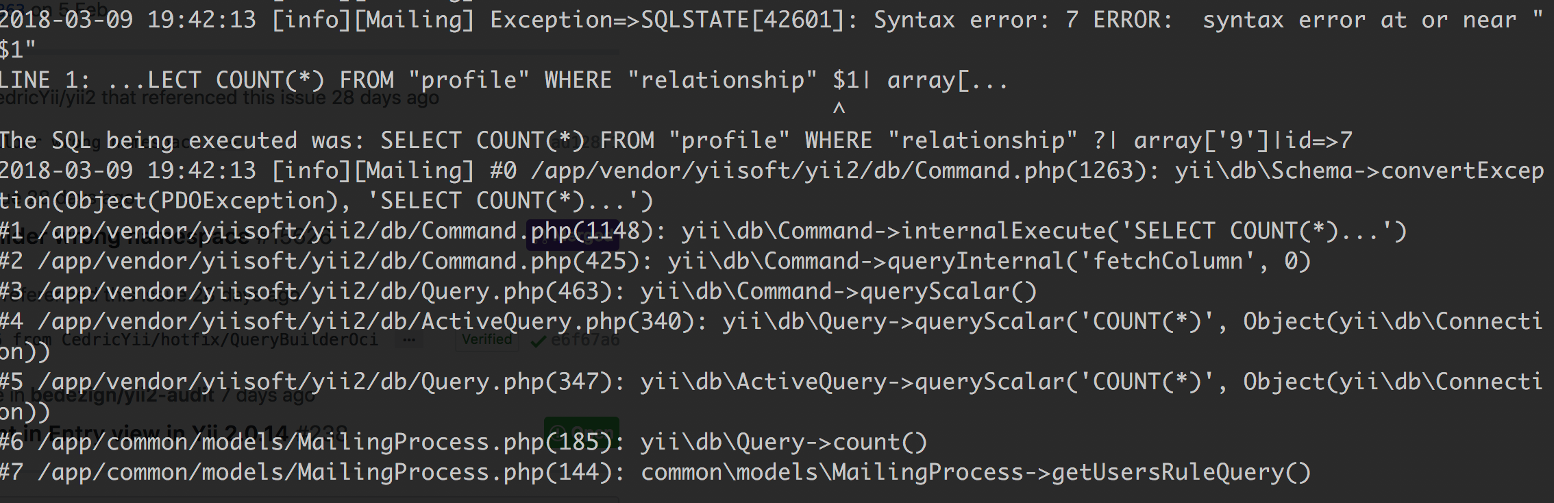 Ability to work with postgres arrays. · Issue #7640 · yiisoft/yii2 · GitHub