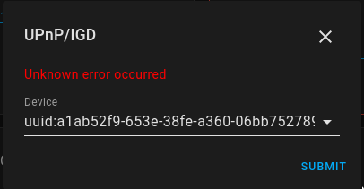 UPNP error whil adding device from the UI · Issue #56938 · home-assistant/core · GitHub