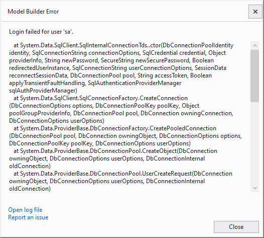 Connect To Sql Server Via Sql Authentication · Issue 1745 · Dotnetmachinelearning Modelbuilder 5876