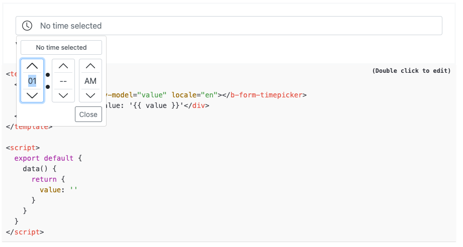 Timepicker Ability To Write Instead Of Clicking · Issue 6188 · Bootstrap Vuebootstrap Vue · Github