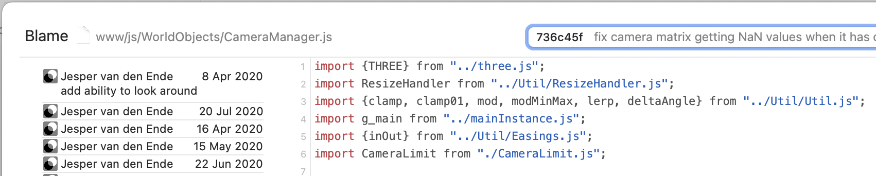 Blame list is offset by half a line · Issue #1251 · fork-dev/Tracker · GitHub