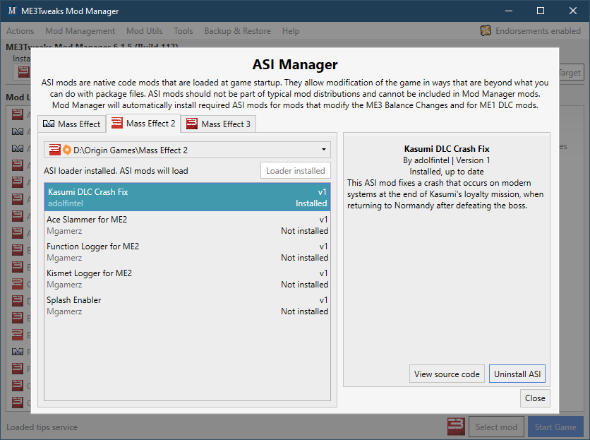 Origin version compatibility · Issue #1 · adolfintel/ME2KasumiCrashFix · GitHub