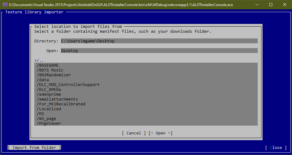 OpenDialog directory chooser UI is unintuitive and returns wrong or otherwise illogical paths in ...