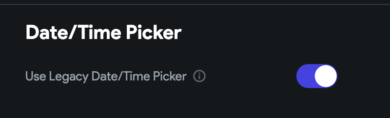 Unable to toggle legacy date picker is using Organisational Design System · Issue #205 ...