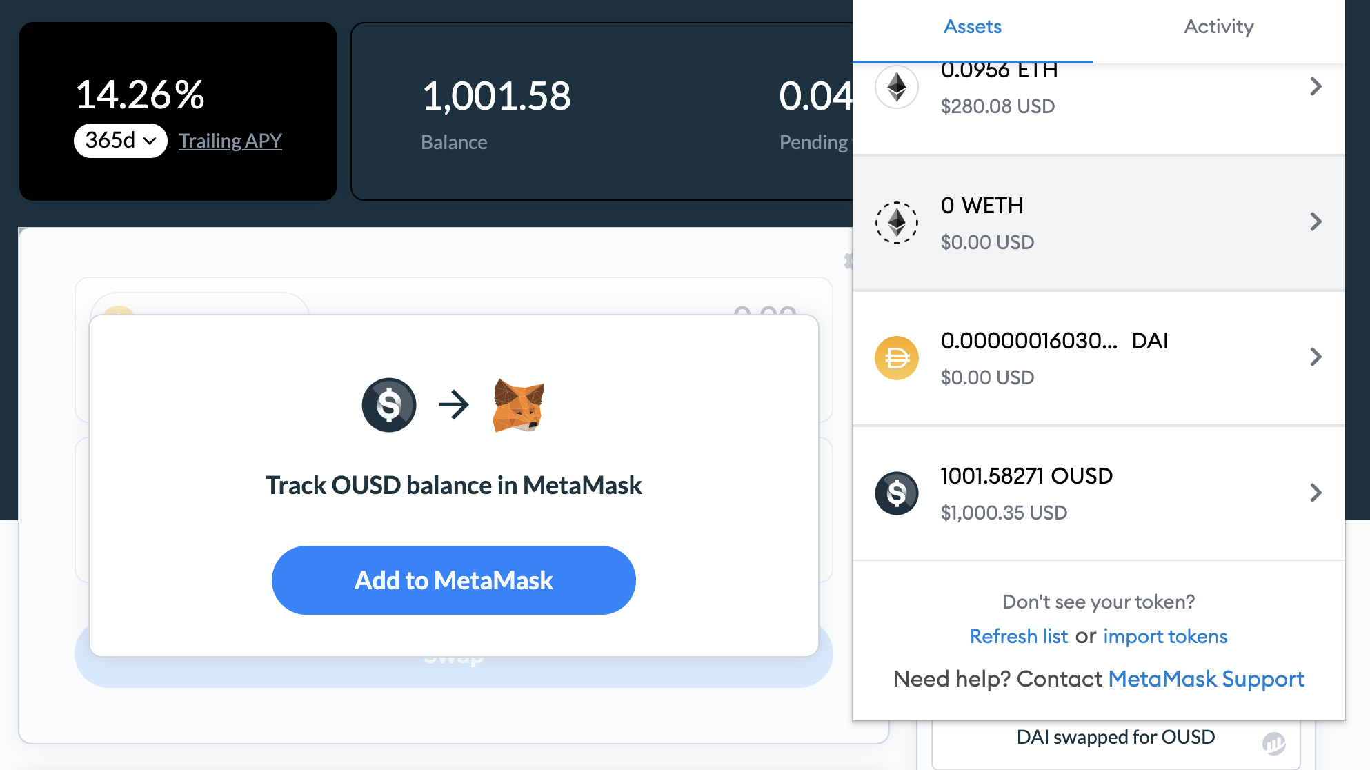 Remove MetaMask custom token prompt · Issue #962 · OriginProtocol/origin-dollar · GitHub