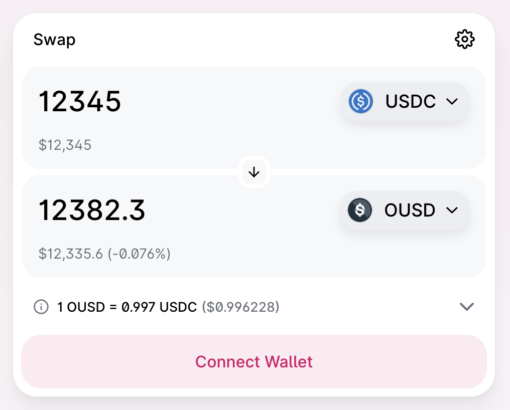 Allow form interaction without wallet connection · Issue #1007 · OriginProtocol/origin-dollar ...
