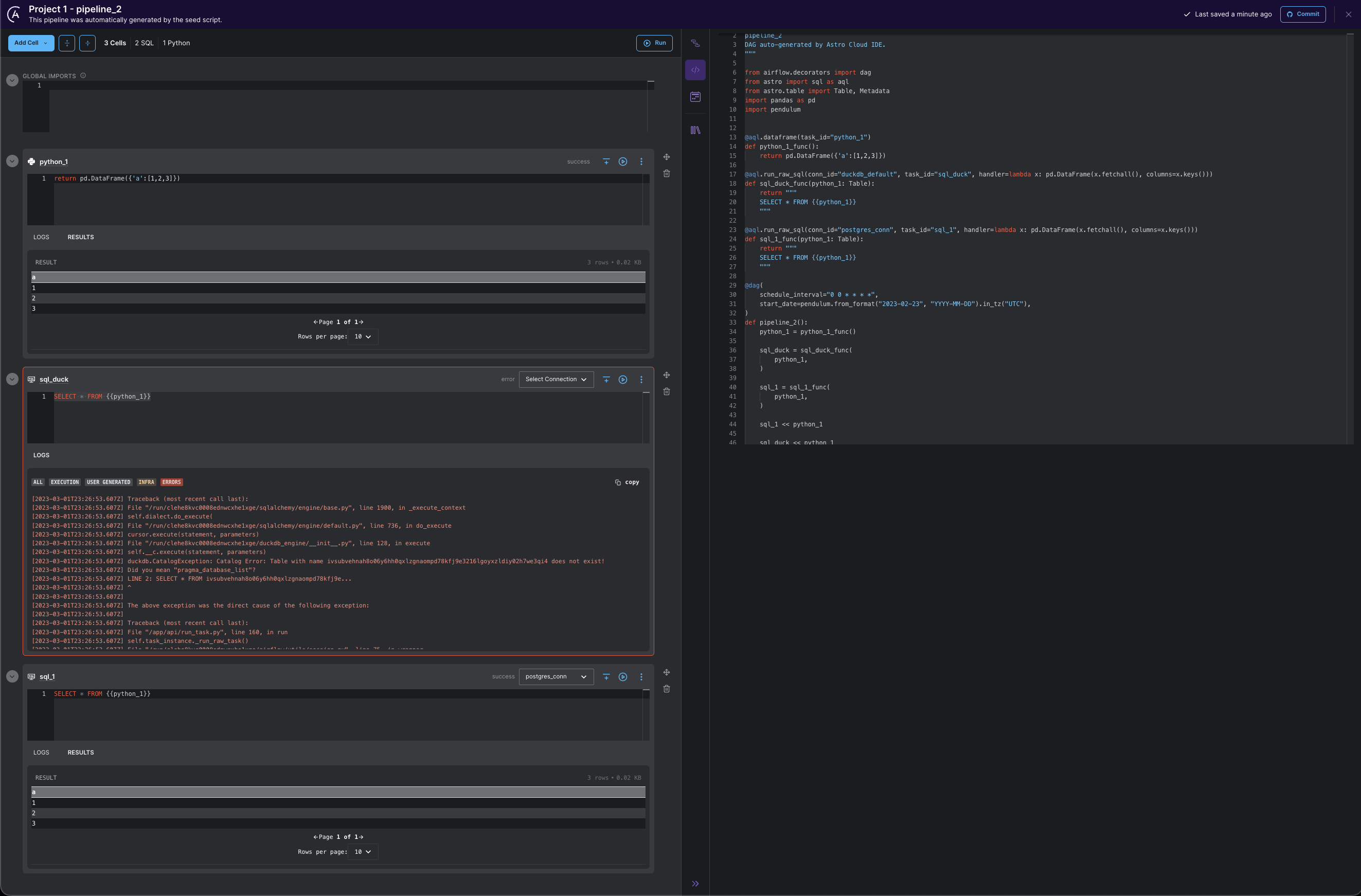 In Memory Duckdb Should Load Upstream Dataframes · Issue 1831 · Astronomer Astro Sdk · Github