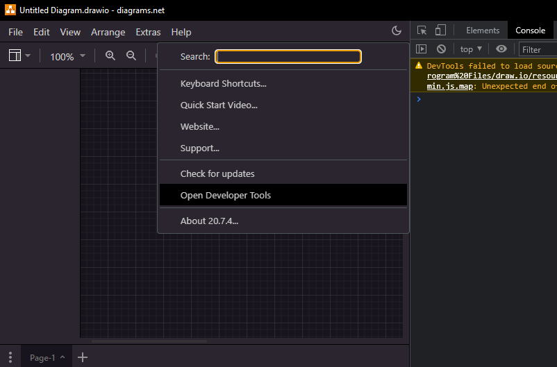 easy - investigate why draw.io installer can't load external plugins ...