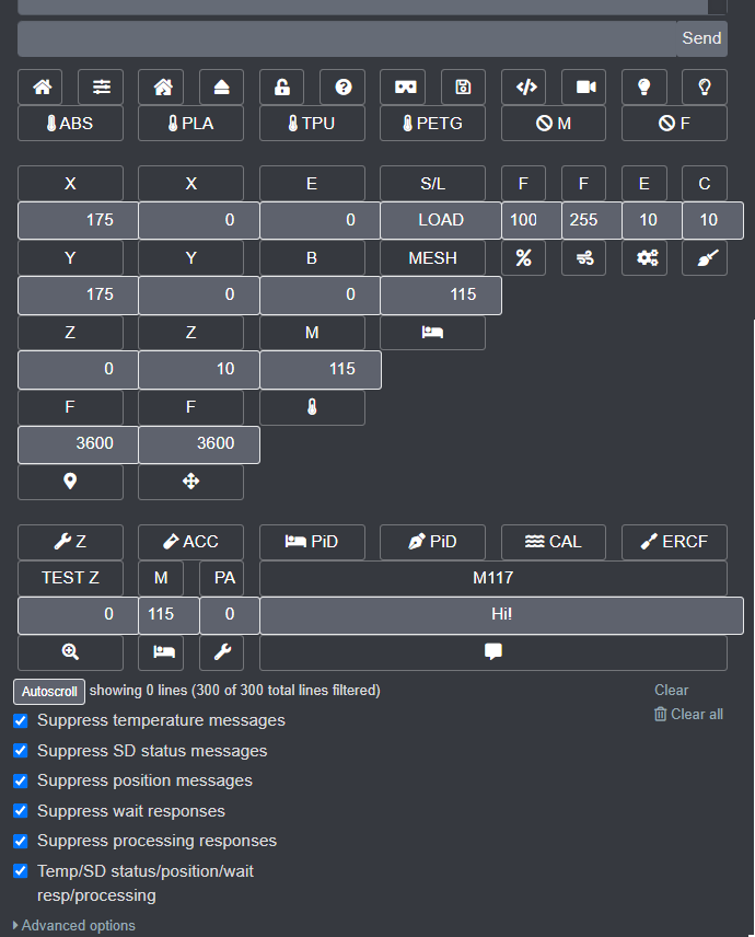 Feature request: Move command buttons above commands filters · Issue #34 · jneilliii/OctoPrint ...