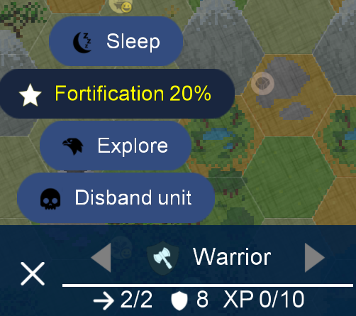 Unit can sleep while fortification · Issue #2065 · yairm210/Unciv · GitHub