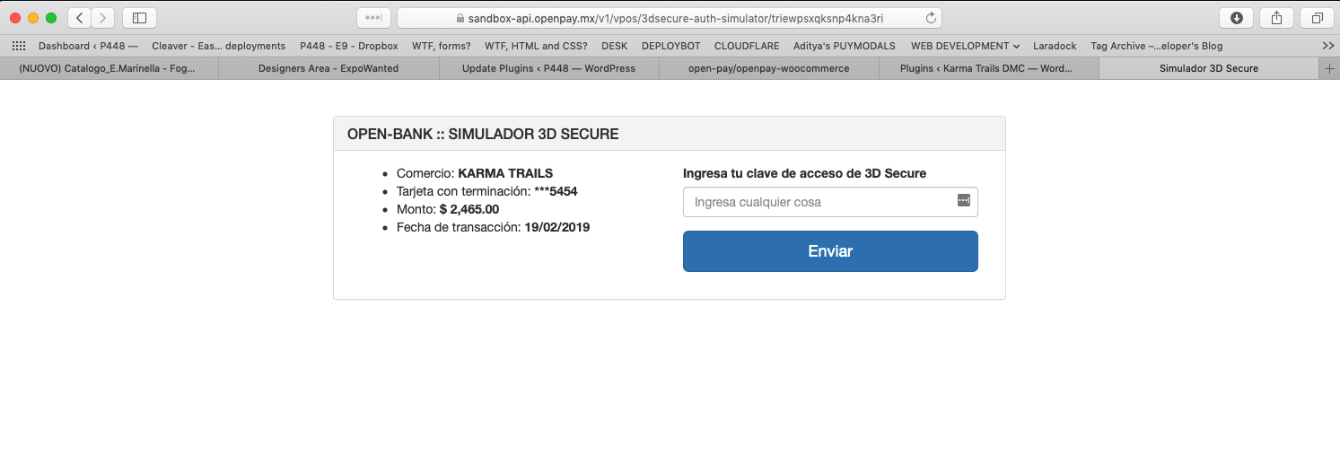 3d Secure not appear at checkout · Issue #26 · open-pay/openpay-woocommerce · GitHub
