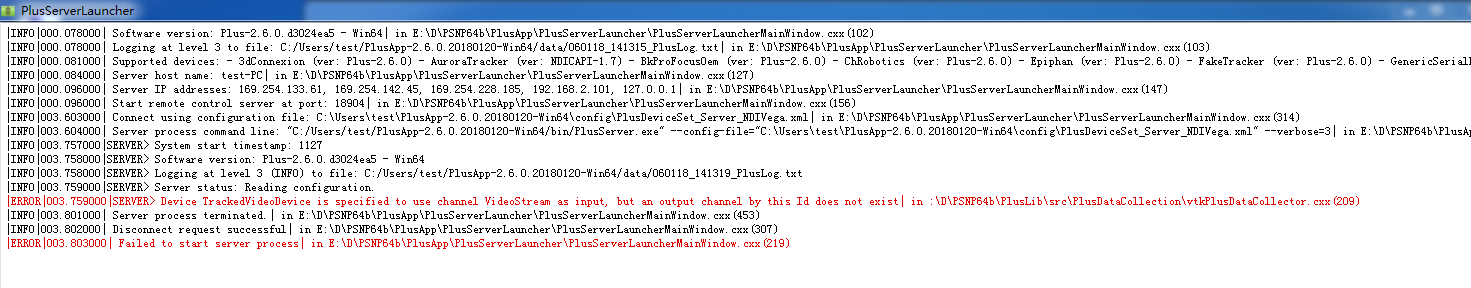 NDI Vega Connection Failed · Issue #363 · PlusToolkit/PlusLib · GitHub
