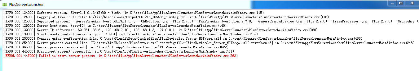 NDI Vega Connection Failed · Issue #363 · PlusToolkit/PlusLib · GitHub