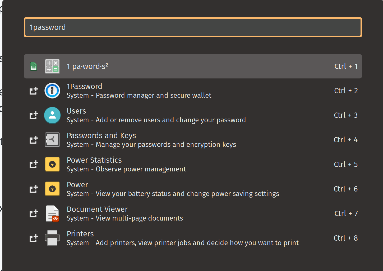 Launcher defaults to calculator when entering 1Password · Issue #1553 · pop-os/shell · GitHub