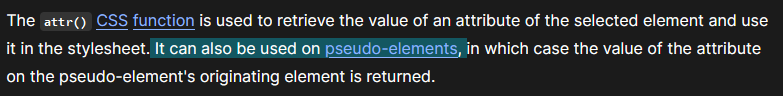 Incomplete, misleading, example of attr() · Issue #24983 · mdn/content · GitHub