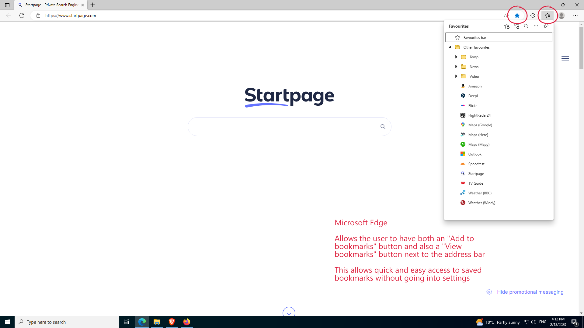 Allow Adding "View Bookmarks" Button to Address Bar · Issue #28475 · brave/brave-browser · GitHub