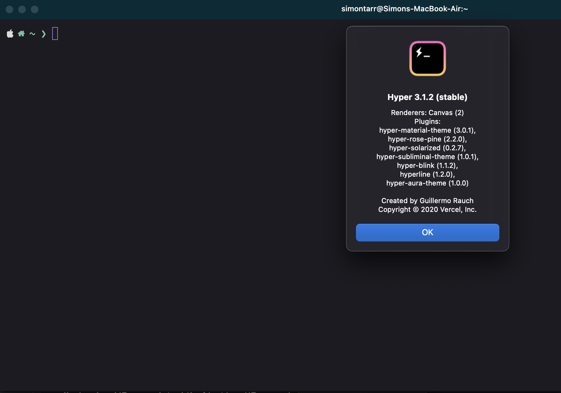 Settings/Plugins not working on Big Sur · Issue #5836 · vercel/hyper · GitHub