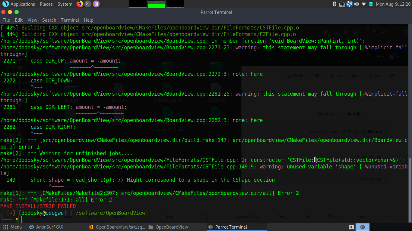 MAKE INSTALL/STRIP FAILED · Issue #217 · OpenBoardView/OpenBoardView · GitHub