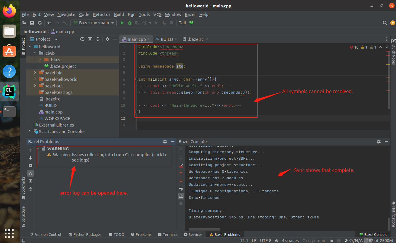 The symbols cannot be resolved when build android native c/c++ ...