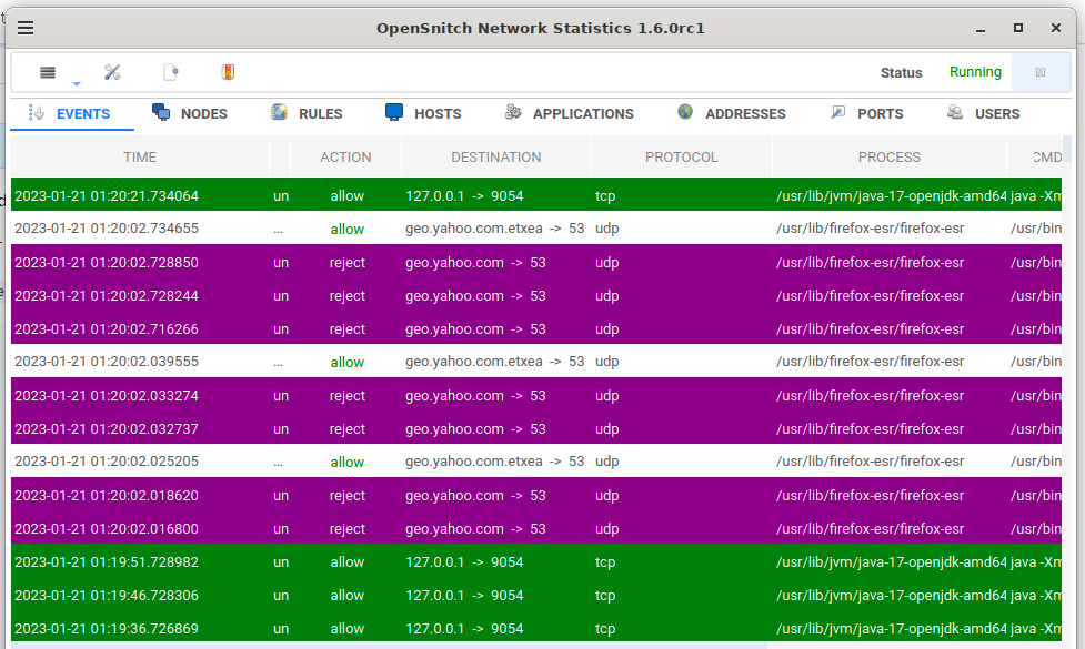 [Feature Request] Different row colors in "Application rules" table · Issue #555 · evilsocket ...