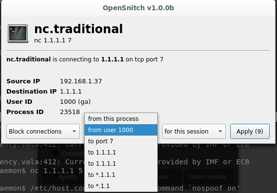 UI: wildcards to allow/block IPs are inverted · Issue #266 · evilsocket/opensnitch · GitHub