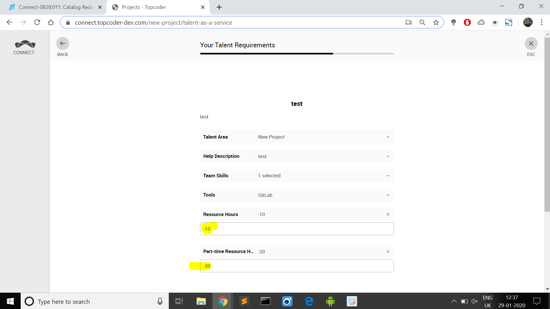 Able to input negative numeric values for number of resources required in project · Issue #3557 ...