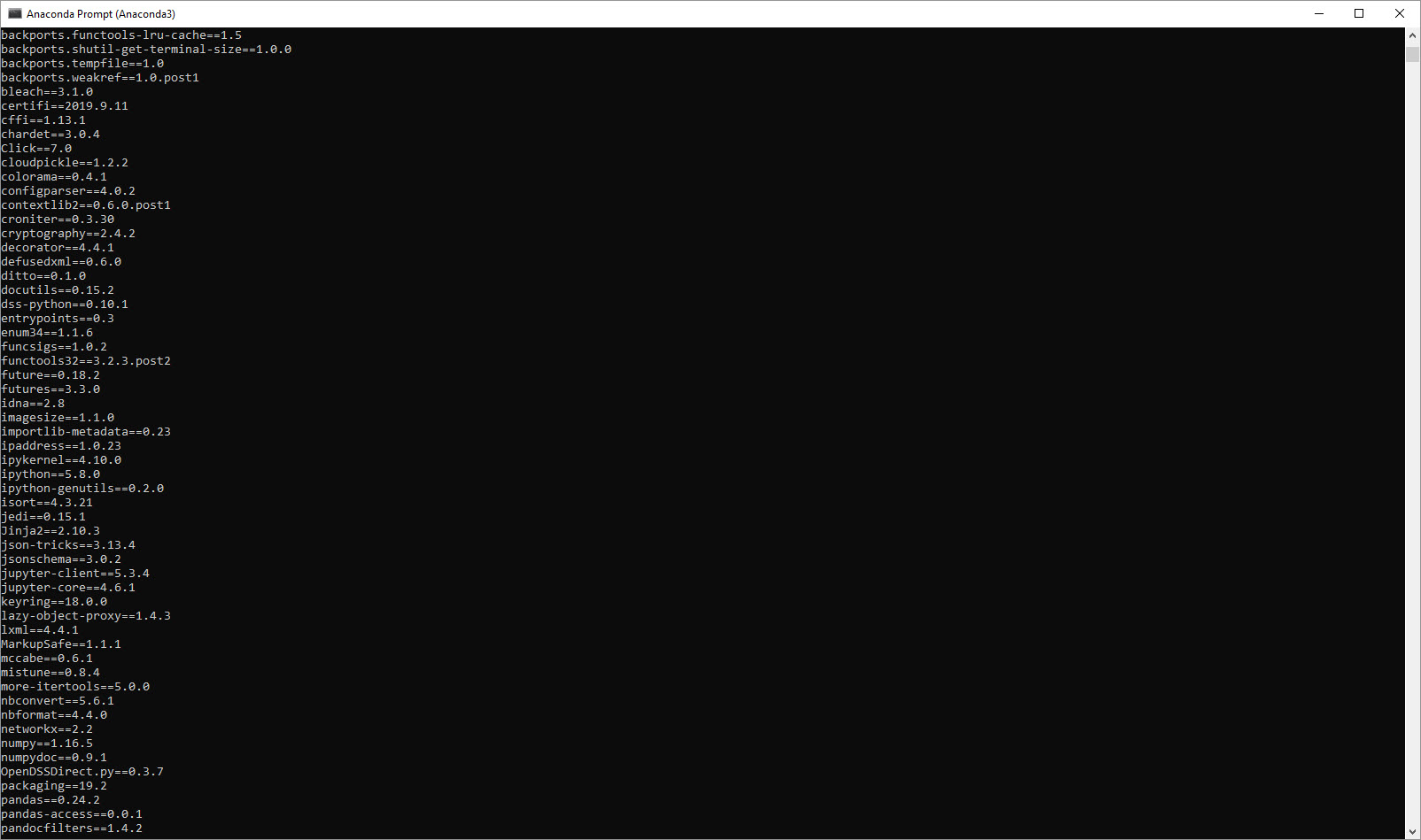 Constantly getting "Pandas is not installed. Please see documentation ...