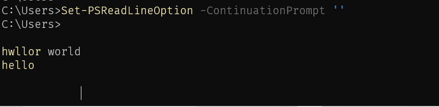 Empty continuation prompt breaks text placement near bottom of window · Issue #2723 · PowerShell ...