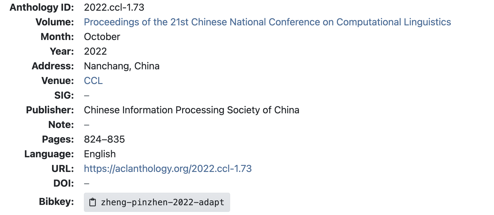 Correction to Anthology ID 2022.ccl-1.73 · Issue #2193 · acl-org/acl-anthology · GitHub