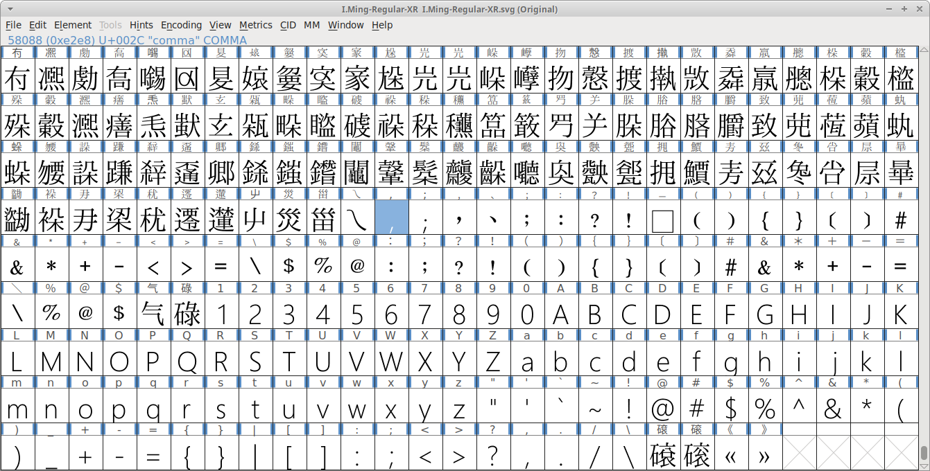 在 I.Ming 5.00 CP 版中，我作了些更改 · Issue #9 · ichitenfont/I.Ming · GitHub