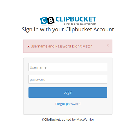 cb_install page · Issue #122 · MacWarrior/clipbucket-v5 · GitHub