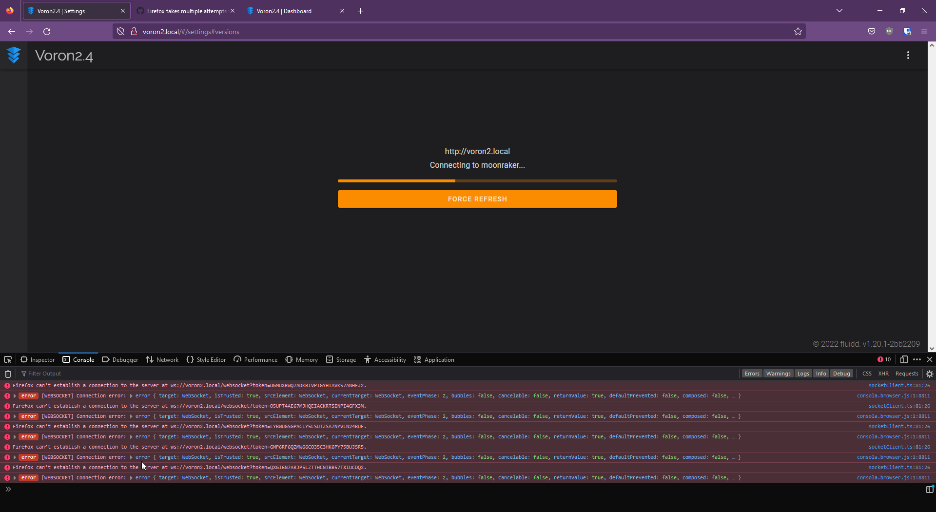 Firefox Takes Multiple Attempts To Connect To Websocket Resulting In Slow Ui Loads · Issue 931