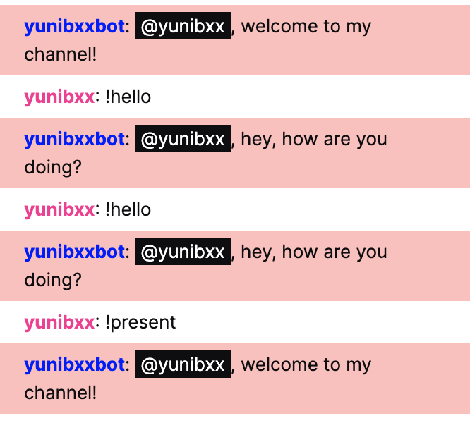 GitHub - isbaek/twitch-rachel-chat-bot: Twitch Chat Bot that checks attendance of viewers (Node ...
