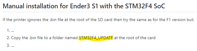 Cannot install Pro FW to Ender S1 · Issue #549 · mriscoc/Ender3V2S1 · GitHub