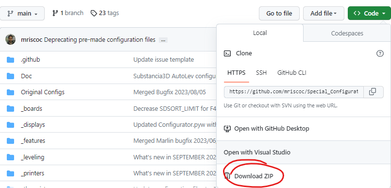 Using old configuration files causes compile errors · Issue #1081 · mriscoc/Ender3V2S1 · GitHub