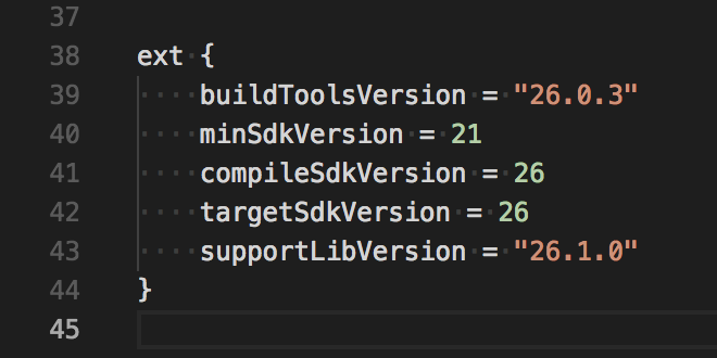 Cannot get property 'compileSdkVersion' on extra properties extension as it does not exist ...