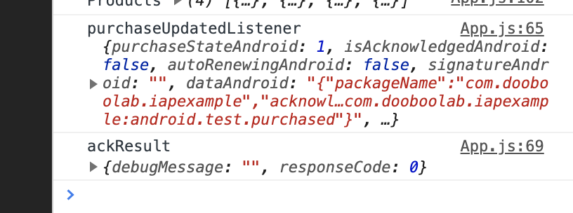 acknowledgePurchaseAndroid is not a function · Issue #579 · hyochan/react-native-iap · GitHub